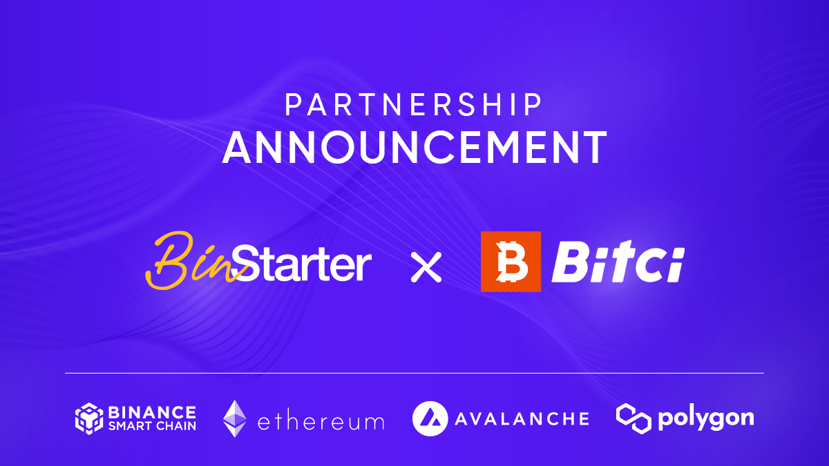 BinStarter Partnering with Bitci