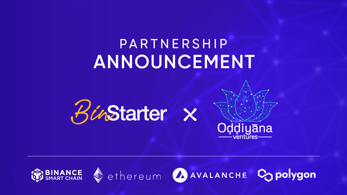 BinStarter Entering into a Partnership with Oddiyana Ventures