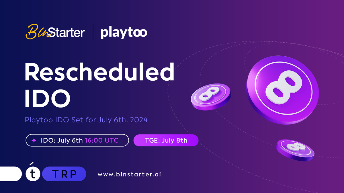 Playtoo IDO Launch on BinStarter
