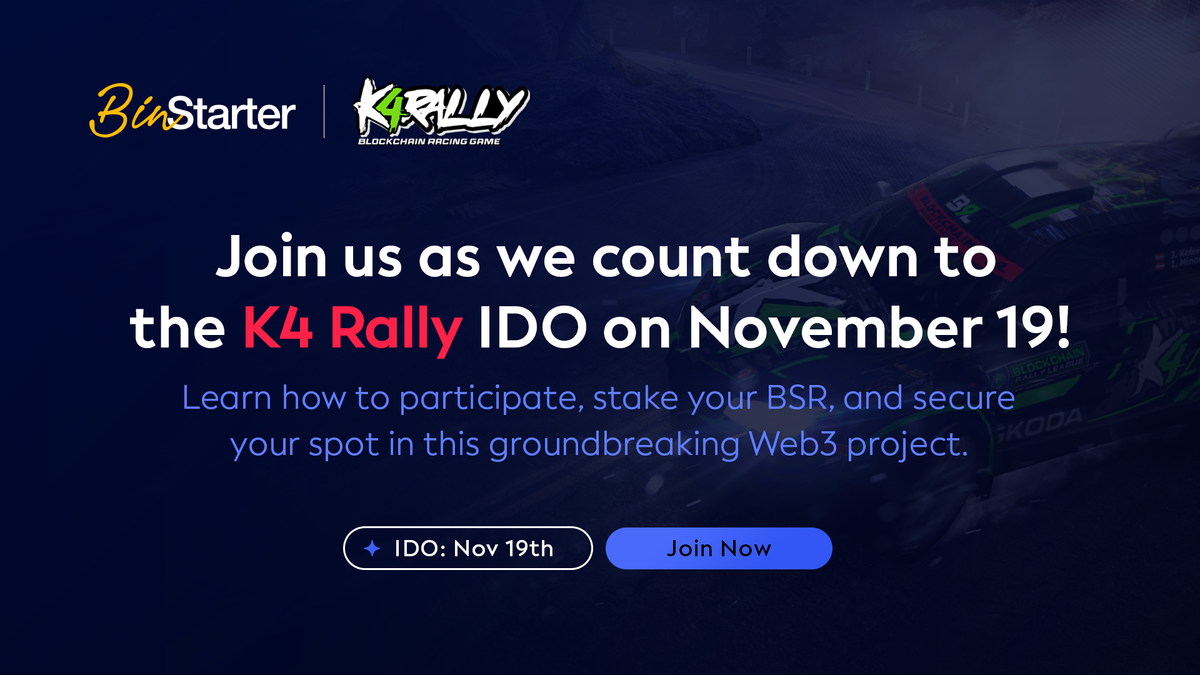 Steps to Prepare for the K4 Rally IDO on BinStarter
